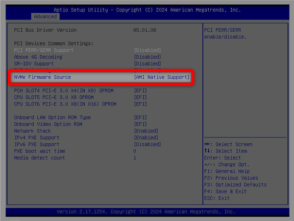 How to get NVME drive to boot on Supermicro X11 motherboard